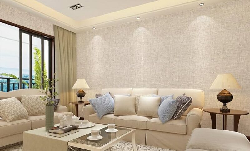 Sublimez votre salon avec notre sélection de papier peint beige haut de ...